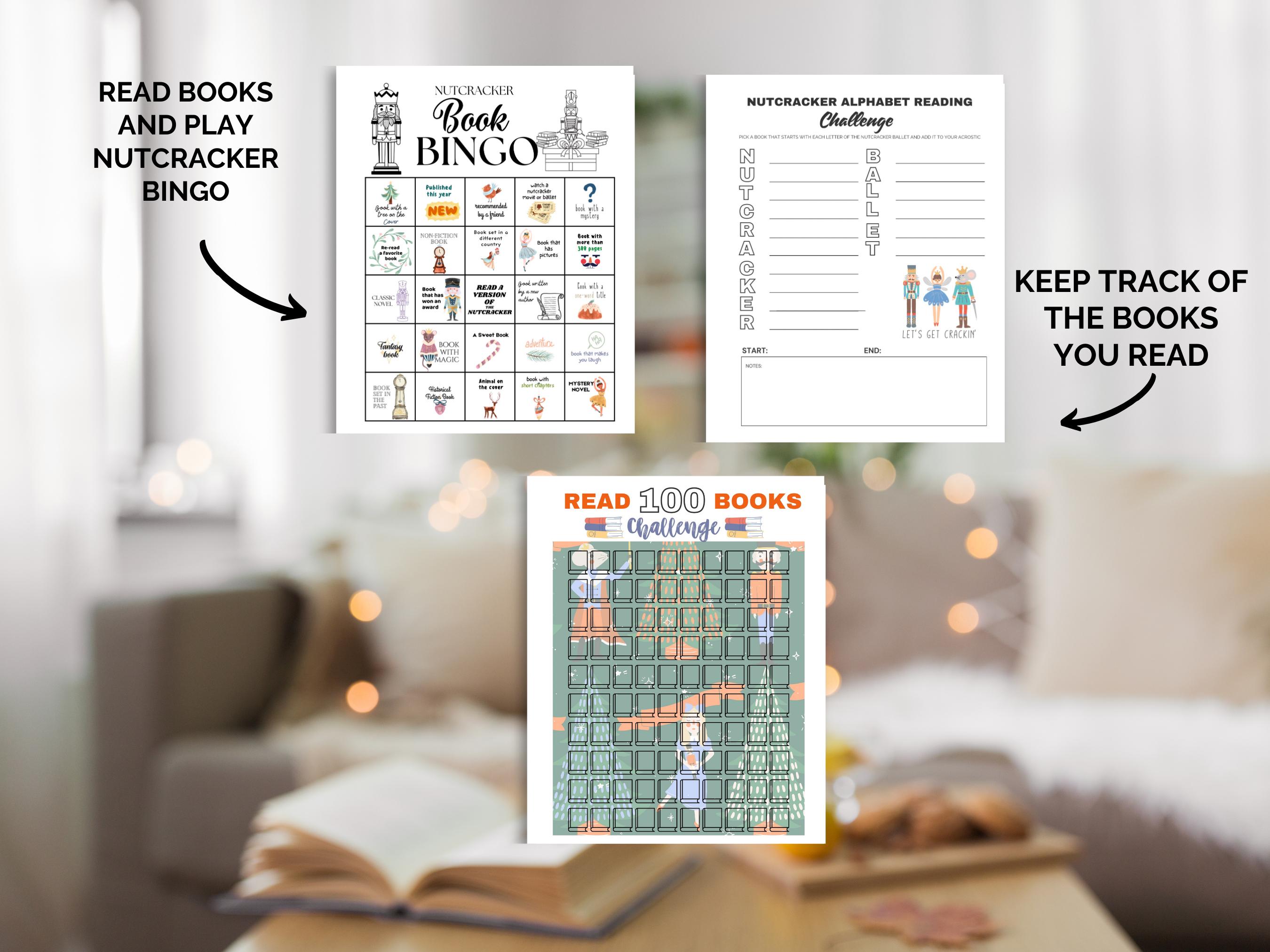 Nutcracker Ballet Reading Challenge Bundle: Bingo, Tracker (PDF ...