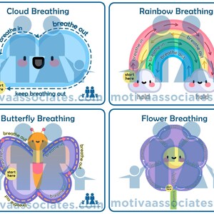 12 Mindfulness Breathing Cards – Printable PDF for Kids | Bilingual (EN ...