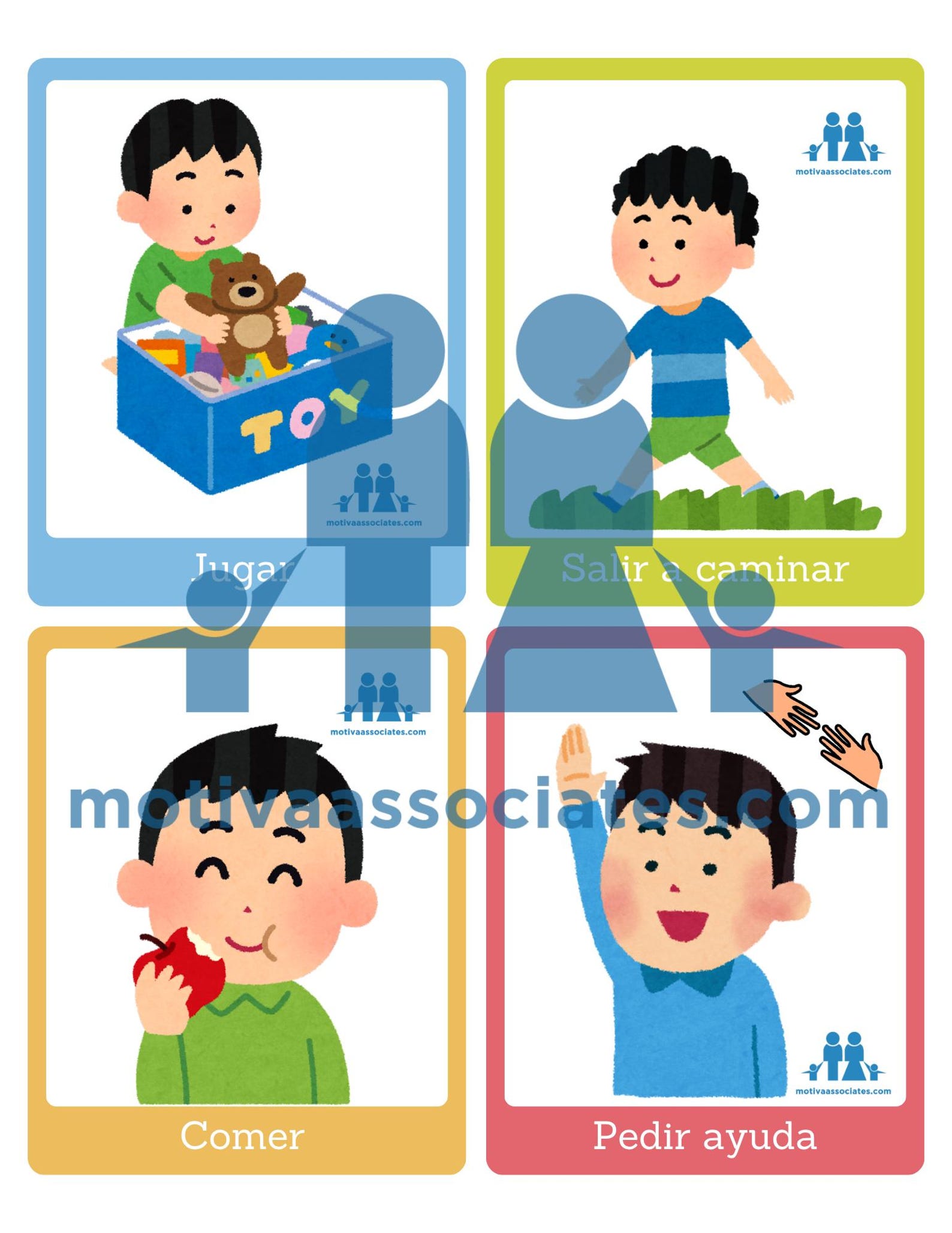 Bilingual Self-regulation Cards: Calm Down Strategies for Kids (PDF ...