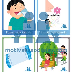 Bilingual Self-regulation Cards: Calm Down Strategies for Kids (PDF ...
