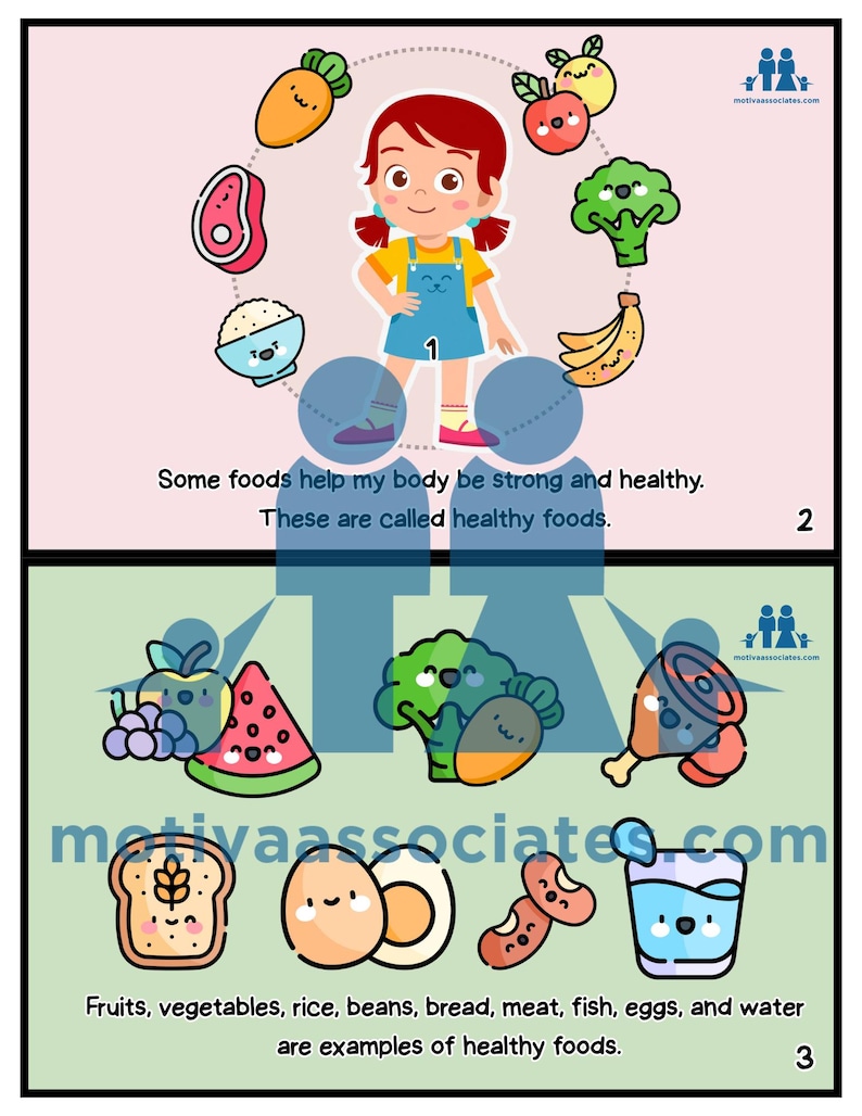 Healthy Eating Kit | Social Story + Eat Well Plate Visual | Bilingual ...