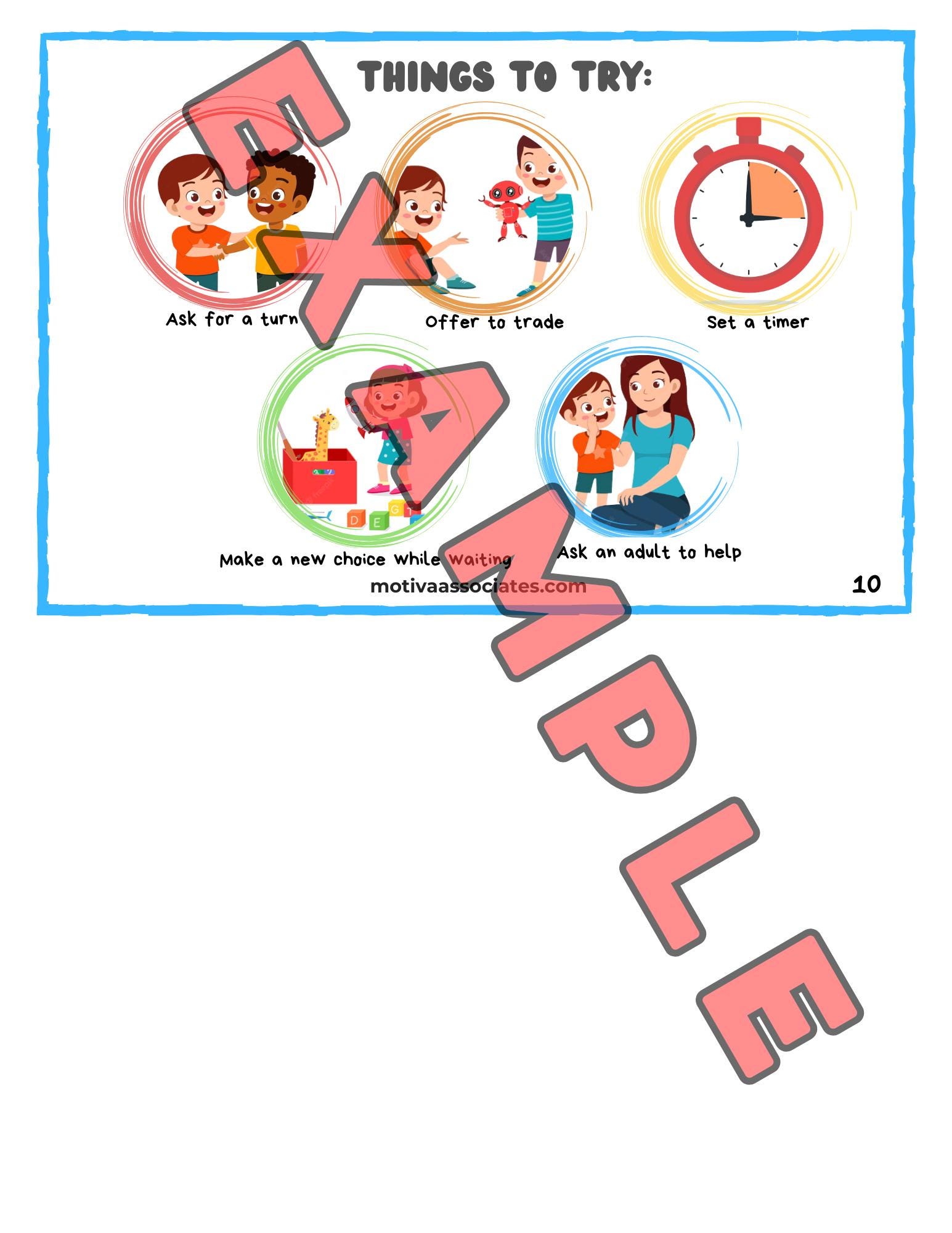 Social Story - Sharing and Taking Turns / Compartir Y Tomar Turnos ...