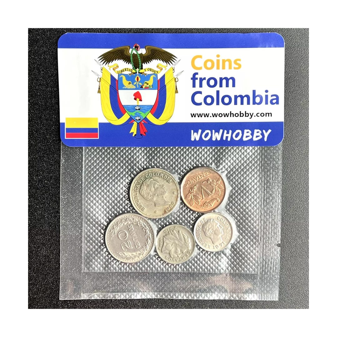 Colombia 5 Random Coins - Etsy
