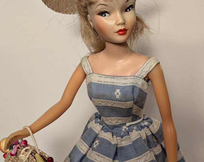 1962 Uneeda Miss Suzette Doll Wearing a Barbie Suburban Shopper Outfit ...