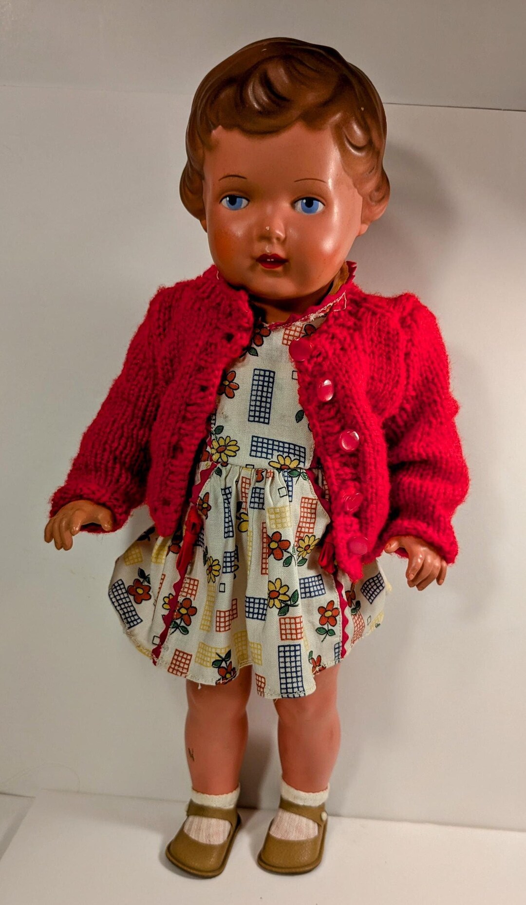 Vintage Schildkrot 14 1/2-inch Celluloid Girl Doll - Etsy