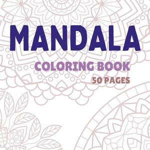 Mandala Edition Coloring Book: 50 Intricate Designs (digital Download ...