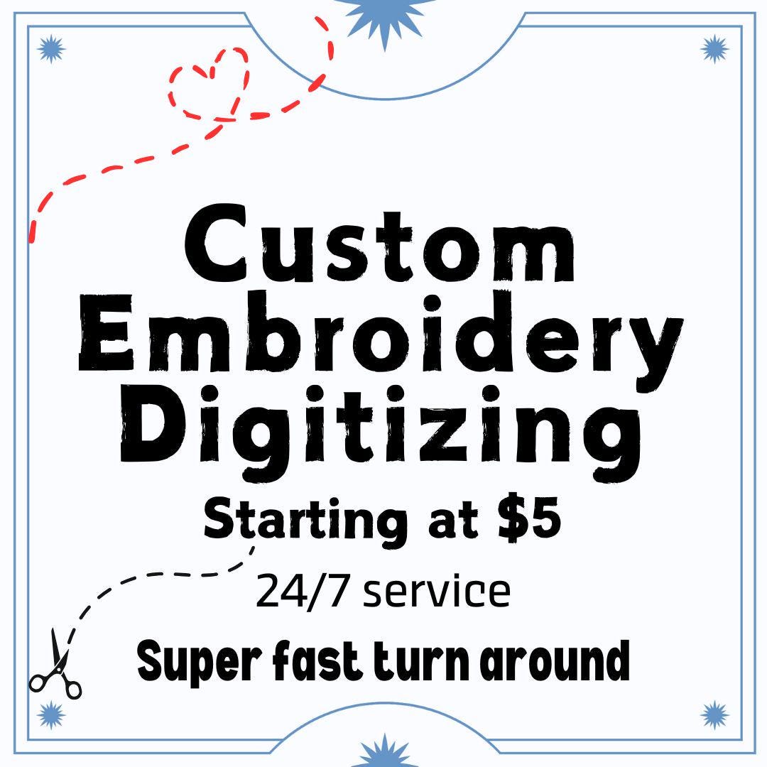 Custom Embroidery Digitizing, Machine Embroidery Digitizing Service ...