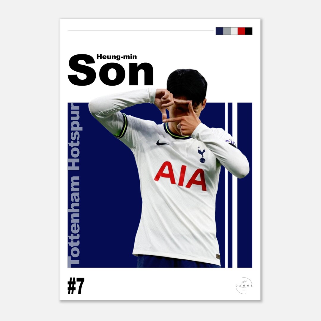 Heung-min Son Football Player Poster | Sports Wall Art | Gift for ...