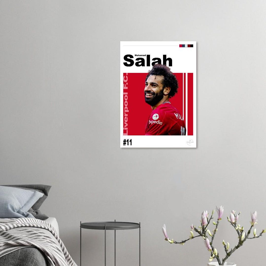 Mohamed Salah Poster | Stunning Football Art | Perfect Gift for Fans - Etsy