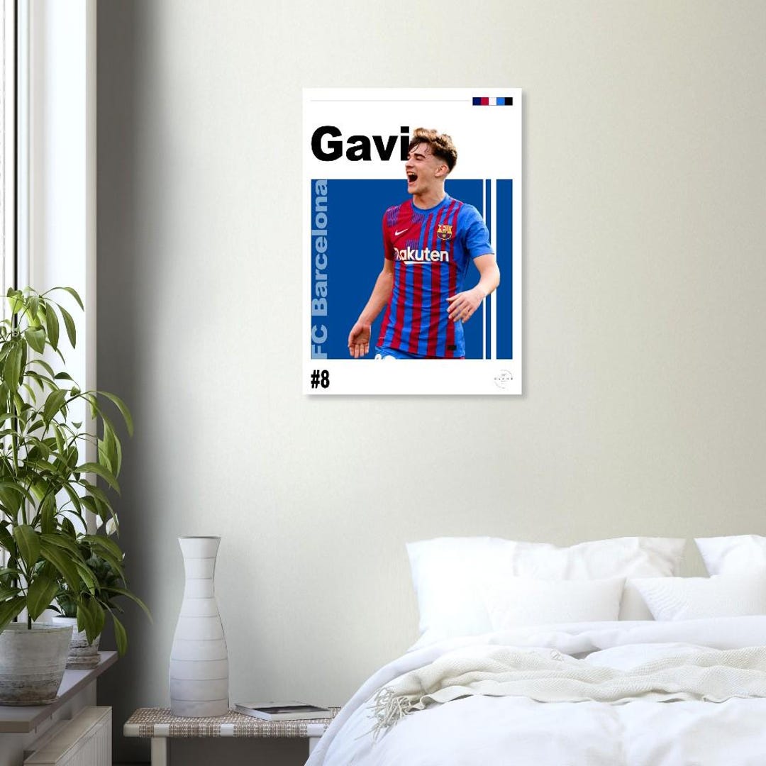 Gavi Poster | Stunning Football Art | Perfect Gift for Fans - Etsy