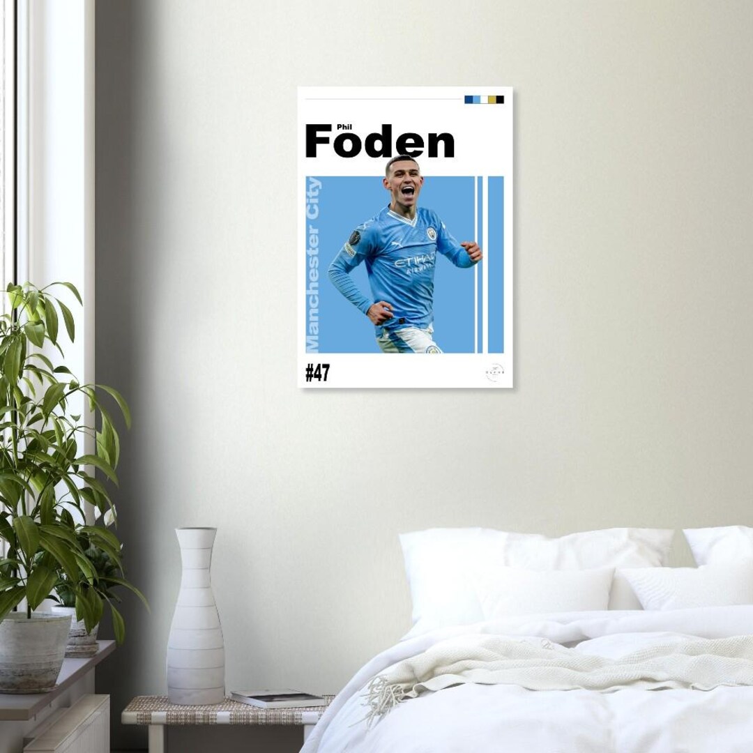 Phil Foden Poster | Stunning Football Art | Perfect Gift for Fans - Etsy