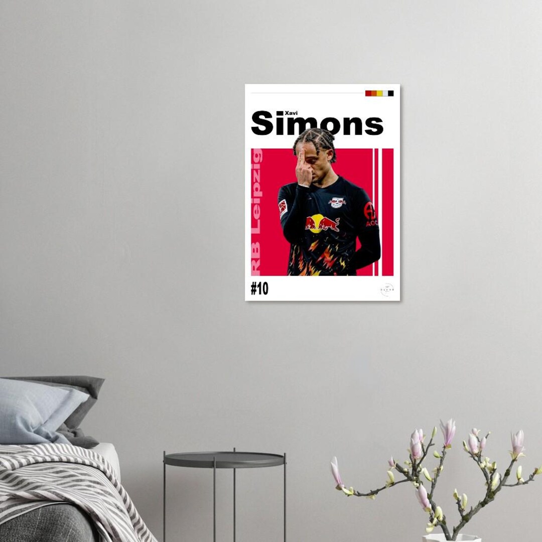 Xavi Simons Poster | Stunning Football Art | Perfect Gift for Fans - Etsy