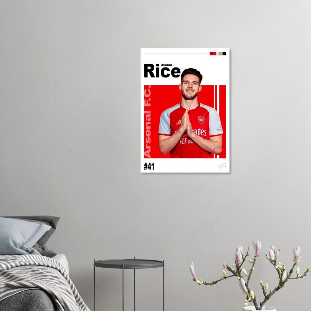 Declan Rice Poster | Stunning Football Art | Perfect Gift for Fans - Etsy