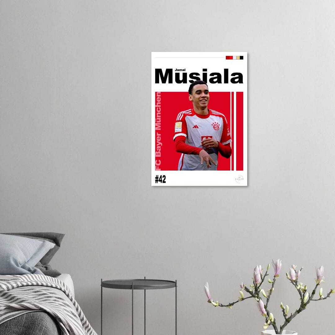 Jamal Musiala Poster Stunning Football Art Perfect Gift for Fans - Etsy