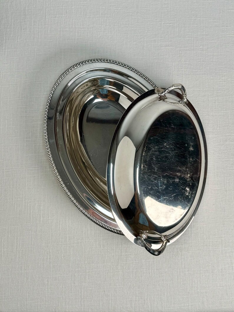 Vintage Rogers Silver Plate Covered Oval Vegetable Serving Bowl - Etsy