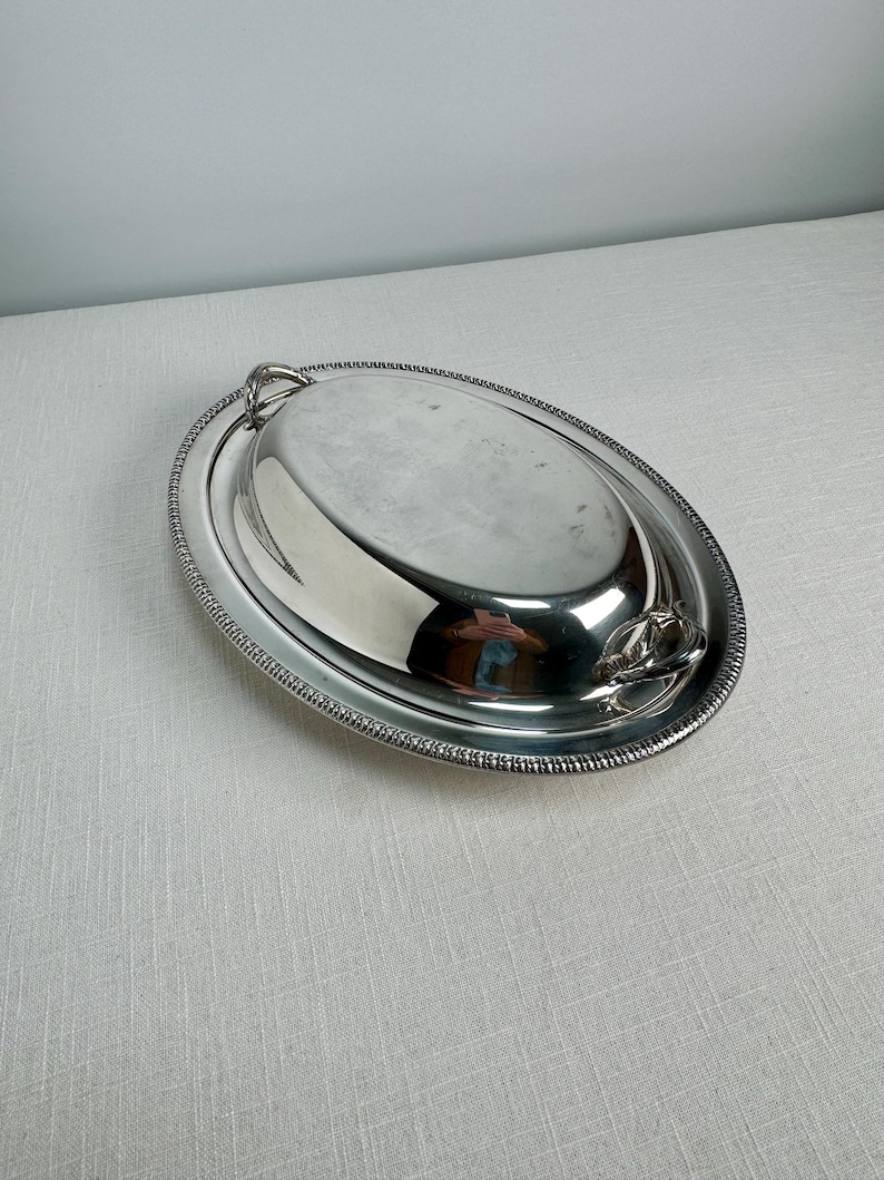 Vintage Rogers Silver Plate Covered Oval Vegetable Serving Bowl - Etsy