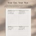A4 4-column Checklist Printable: Luxury Planner Insert (PDF) - Etsy