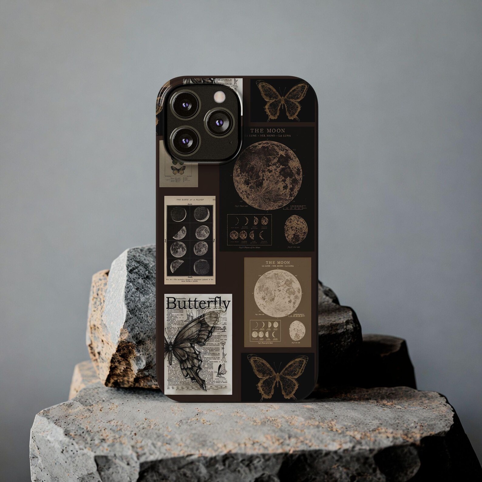 IPhone CASE Grunge Y2k 2000s Vintage Poster Gothic Rock Butterfly Moon ...