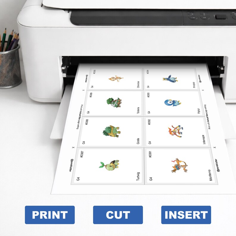 Pokemon Sinnoh Pokedex Binder Pages Printable | English Edition | Gen 4 ...