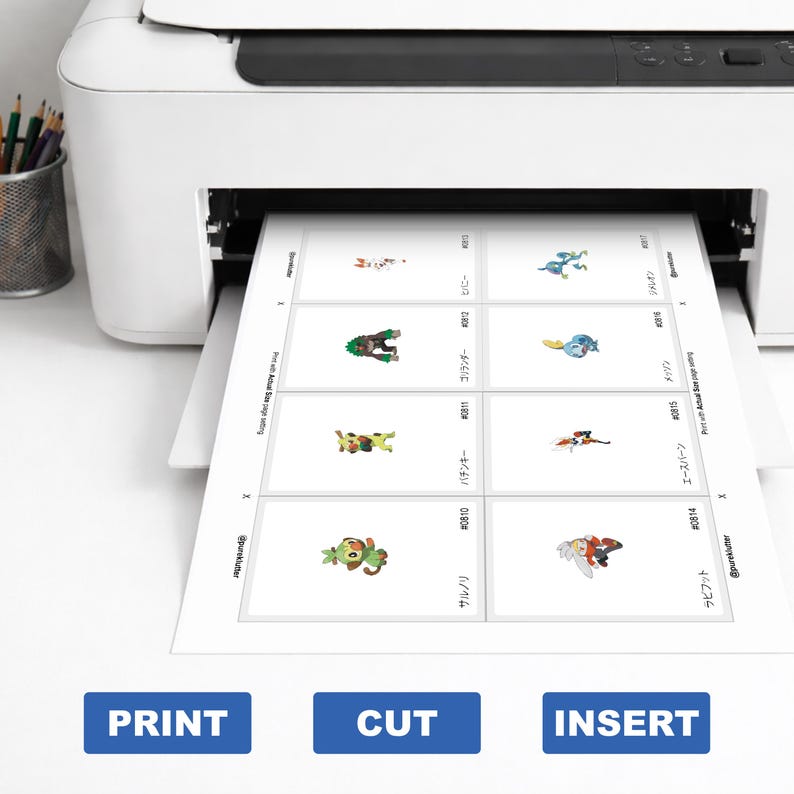 Japanese Pokemon Galar Pokedex Binder Pages Printable | 905 Pokemon ...