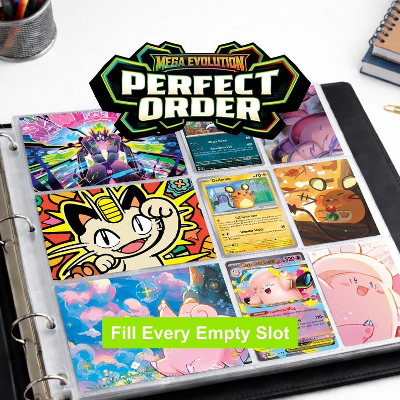 Pokemon Perfect Order Binder Filler Inserts Printable | Set Art Inserts ...