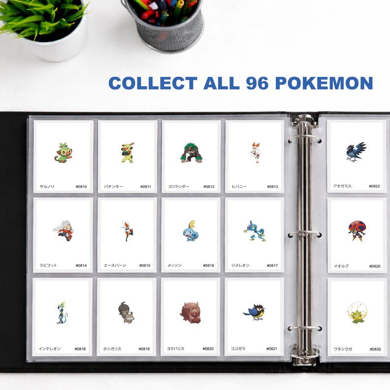 Japanese Pokemon Galar Pokedex Binder Pages Printable | 905 Pokemon ...