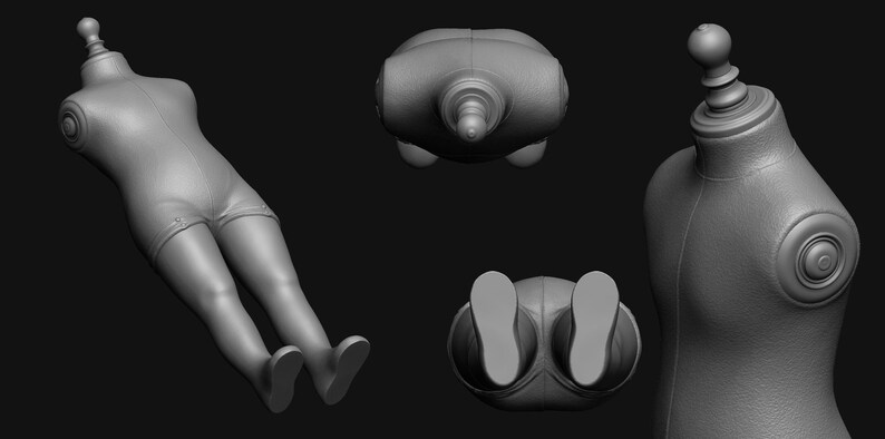 1:12 Miniature Child Mannequin Display Dummy for Dollhouse 3D OBJ PRINT ...