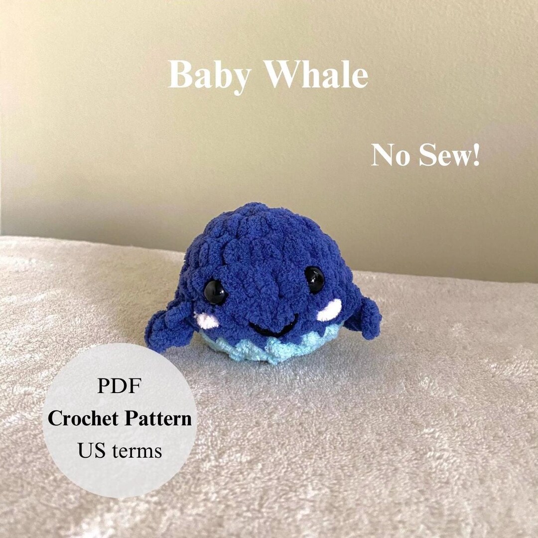 Whale Crochet Pattern, Crochet Whale Pattern, Crochet Pattern, Whale ...