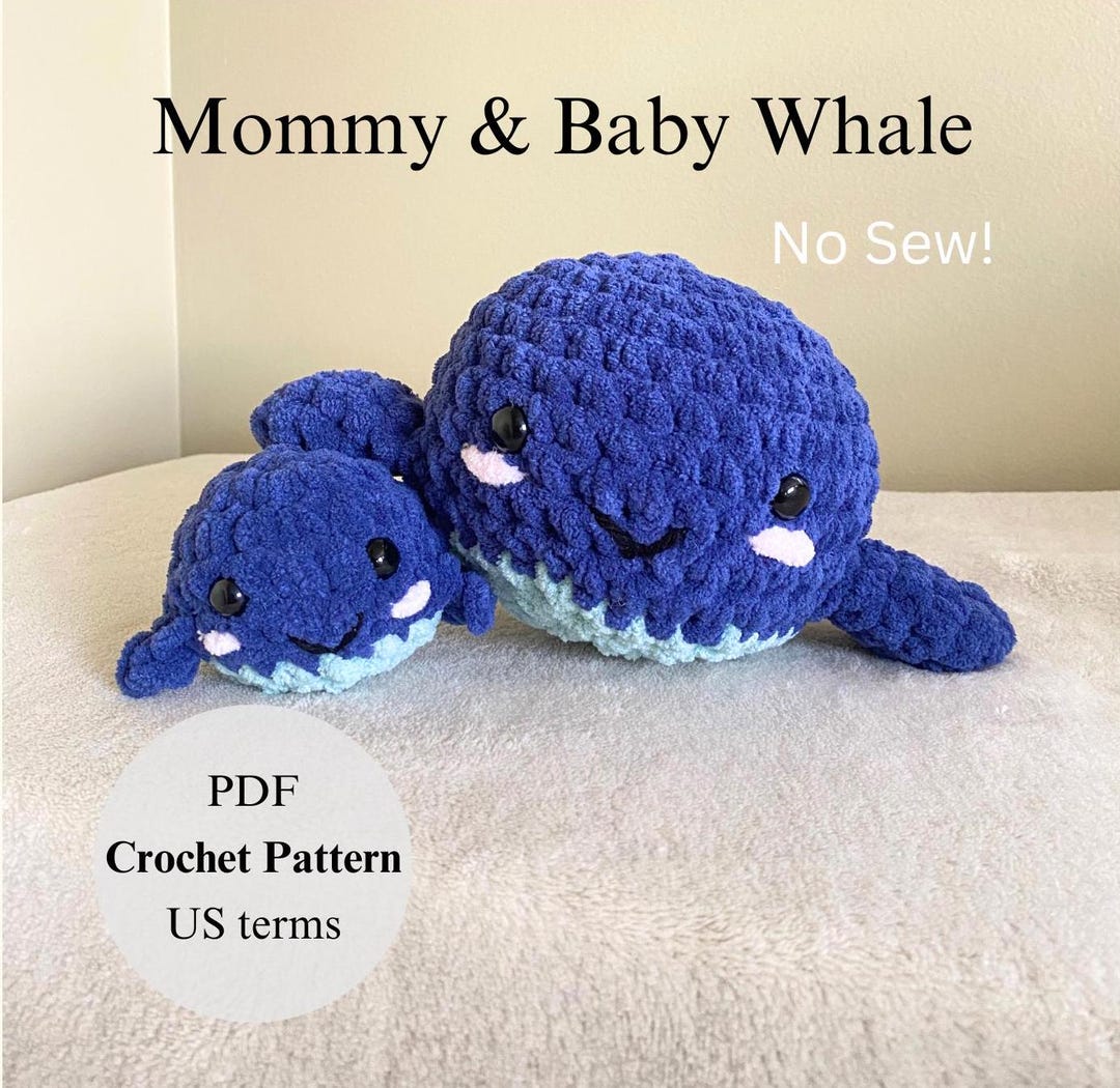 Whale Crochet Pattern, Crochet Whale Pattern, Crochet Pattern, Whale ...