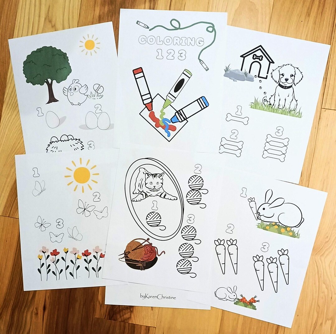 Coloring 123, Toddlers to School Aged Children Will Have Fun Learning ...