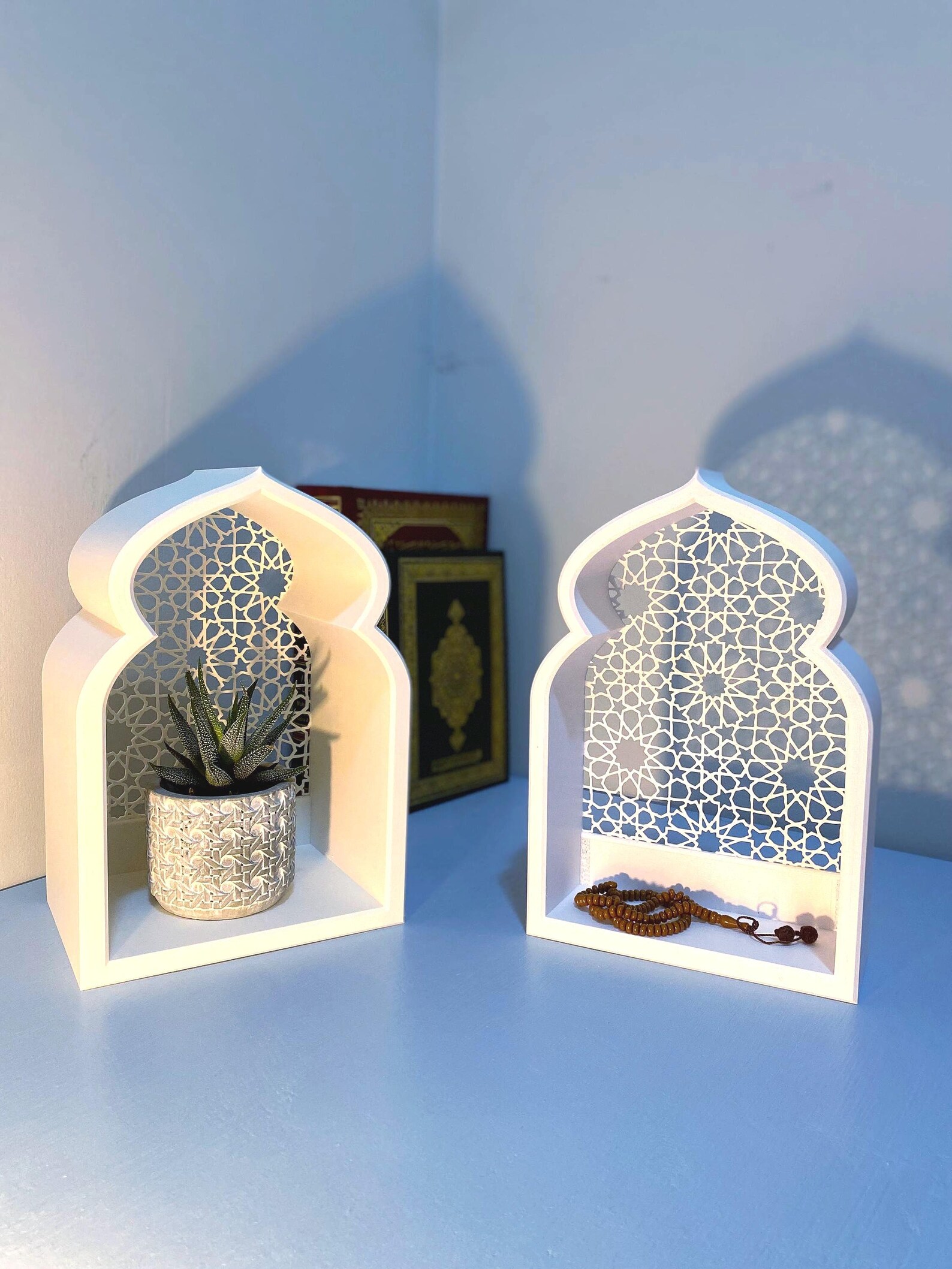 Floating Mihrab Shelf, Beautiful Islamic Patterns, Modern Islamic Home ...