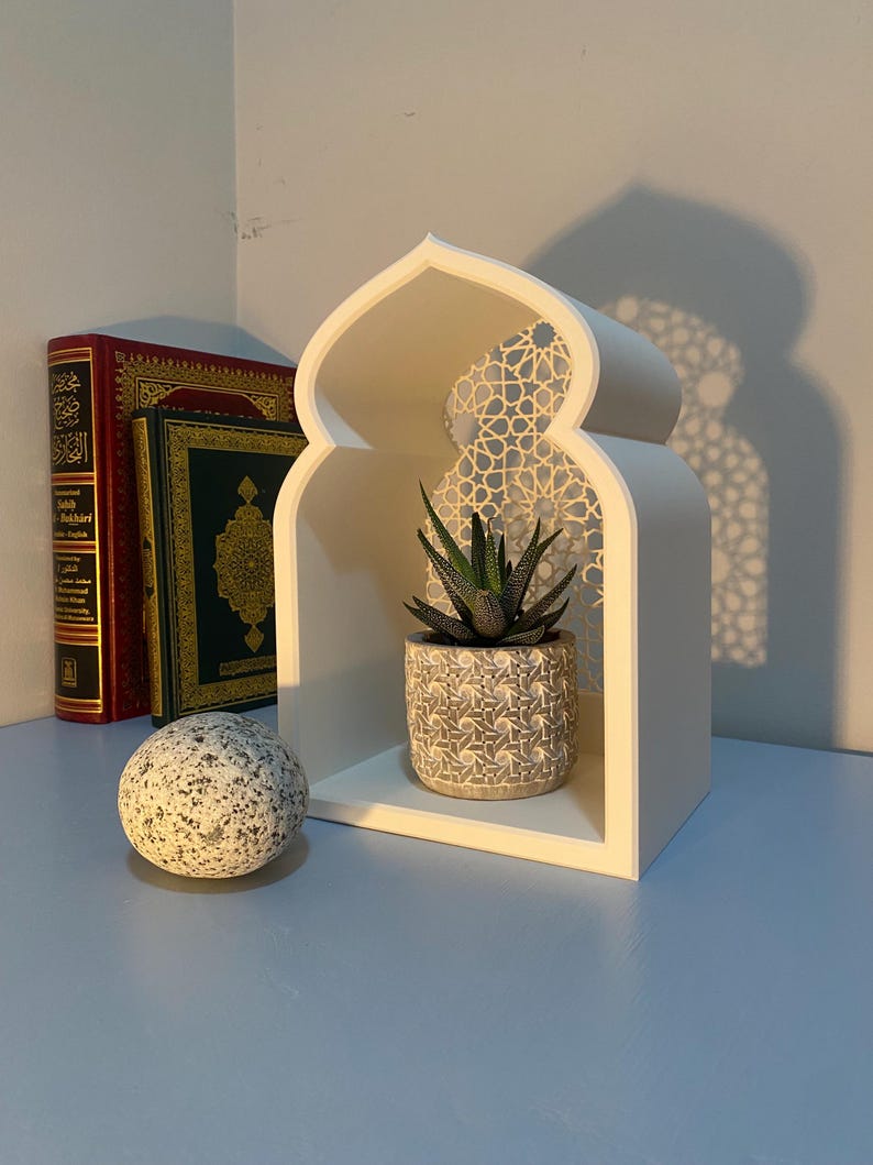 Floating Mihrab Shelf, Beautiful Islamic Patterns, Modern Islamic Home ...