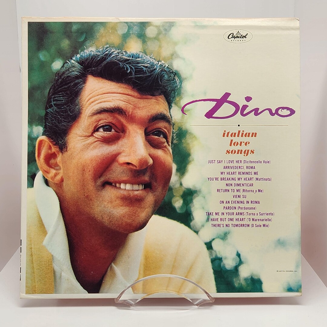 Dean Martin, Italian Love Songs, Vinyl Record, Vintage - Etsy