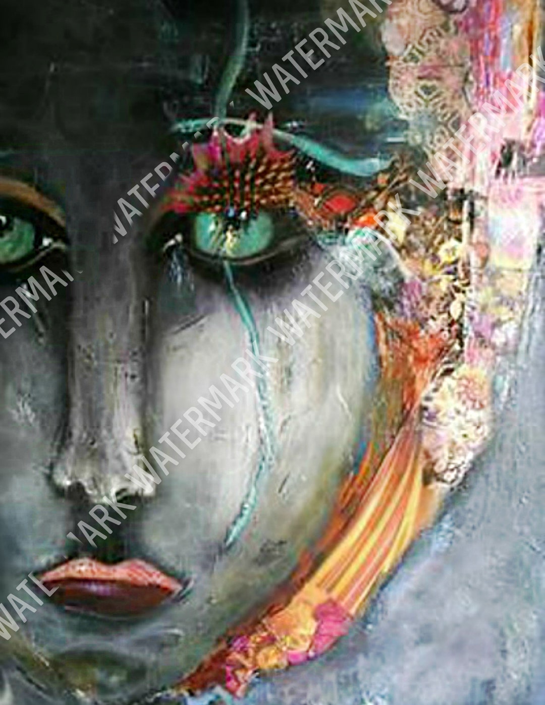 Digital Download of My Original Painting Iris. This is Sized - Etsy