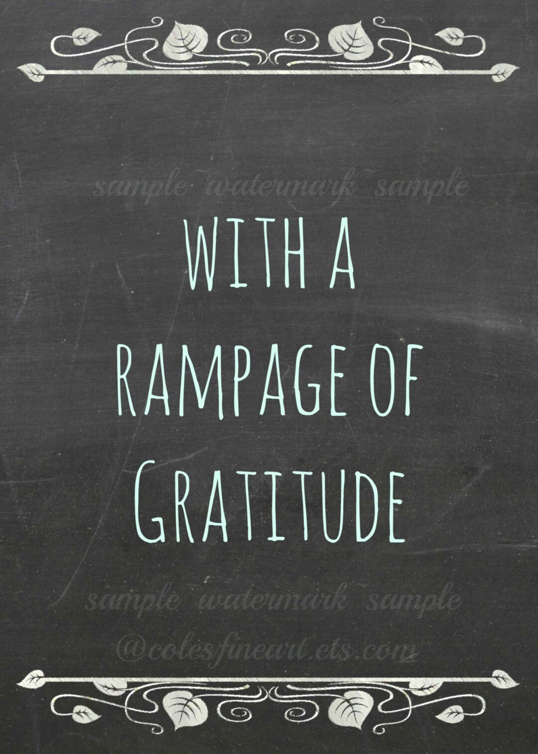 Frameable Inspirational Print. Gratitude. - Etsy