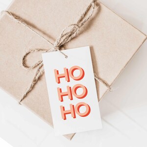 Ho Ho Ho Printable Gift Tag - Etsy