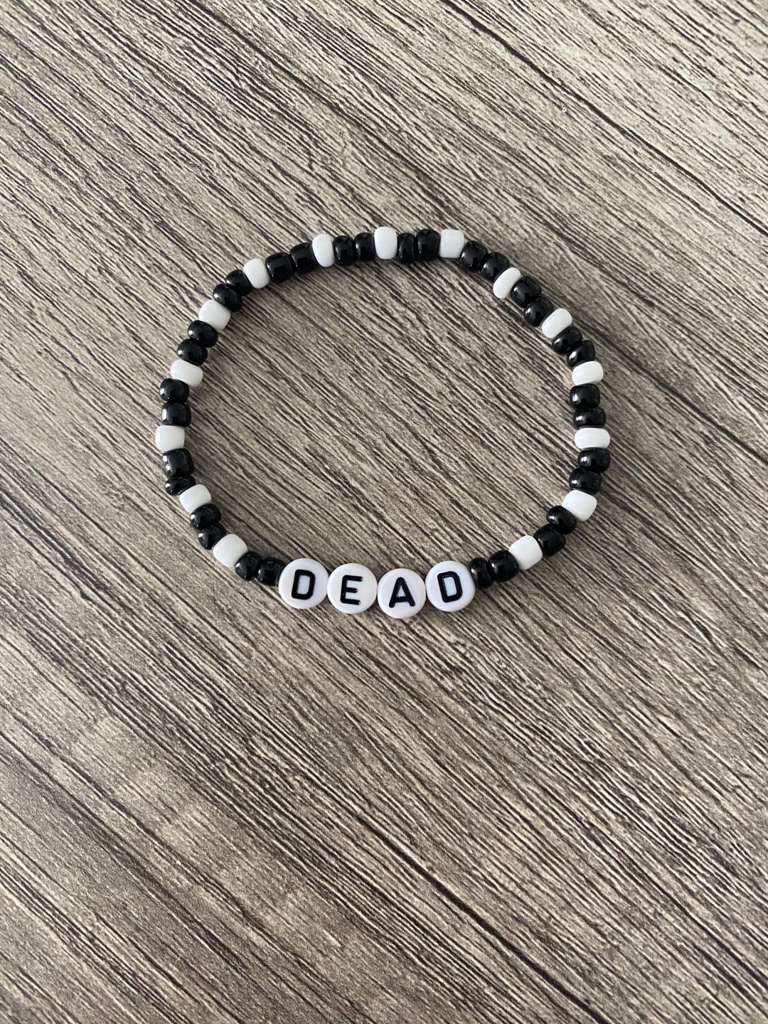 My Chemical Romance Dead Bracelet, the Black Parade, Mcr, Emo Beaded ...