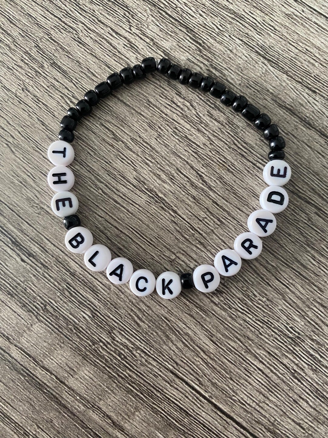 My Chemical Romance the Black Parade Bracelet, Mcr, Emo Beaded ...