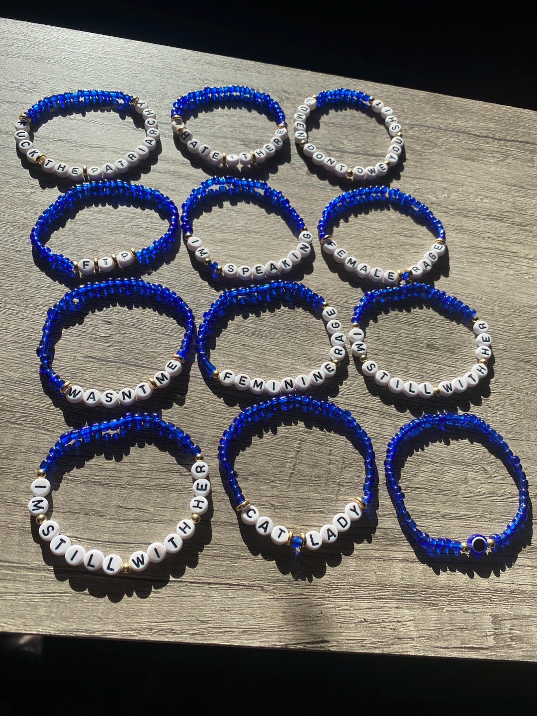 Blue Friendship Bracelet Movement, Women’s Rights, Kamala Harris, Vote ...