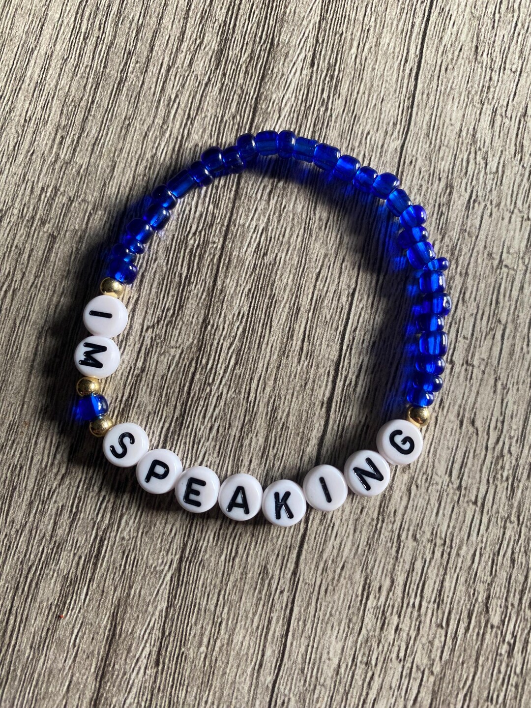 Im Speaking, Womens Rights, Kamala Harris, Blue Friendship Bracelet ...