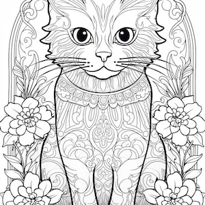 World of Cats Coloring Book - Book 1 - Etsy