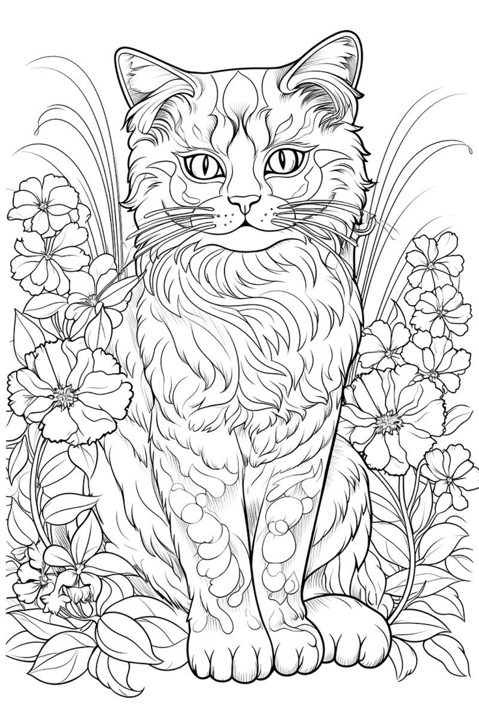 World of Cats Coloring Book - Book 3 - Etsy