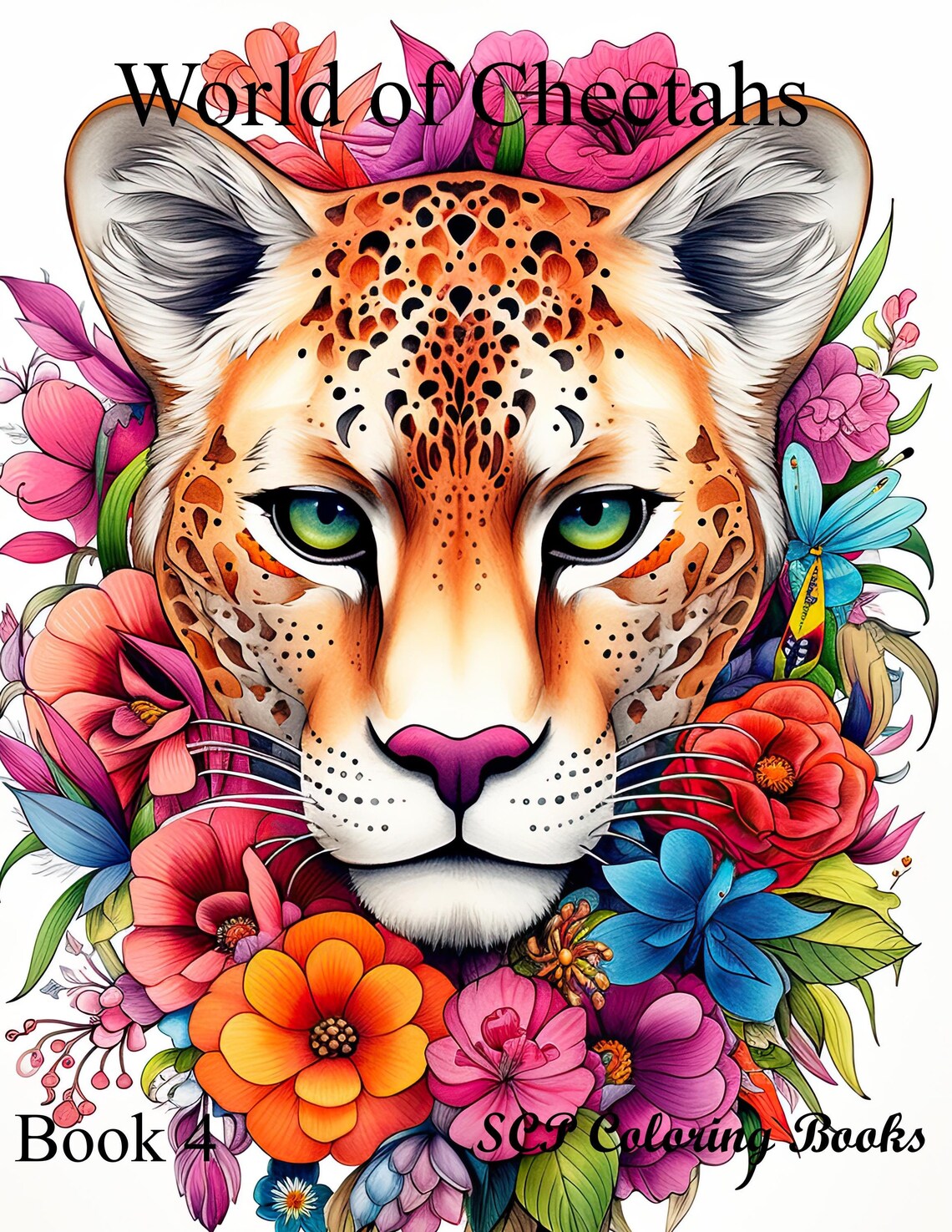 World of Cheetahs Coloring Book - Book 4 - Etsy
