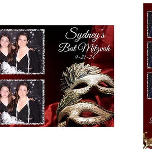 Masquerade Photo Booth Template, Photobooth Template, Photo Booth ...