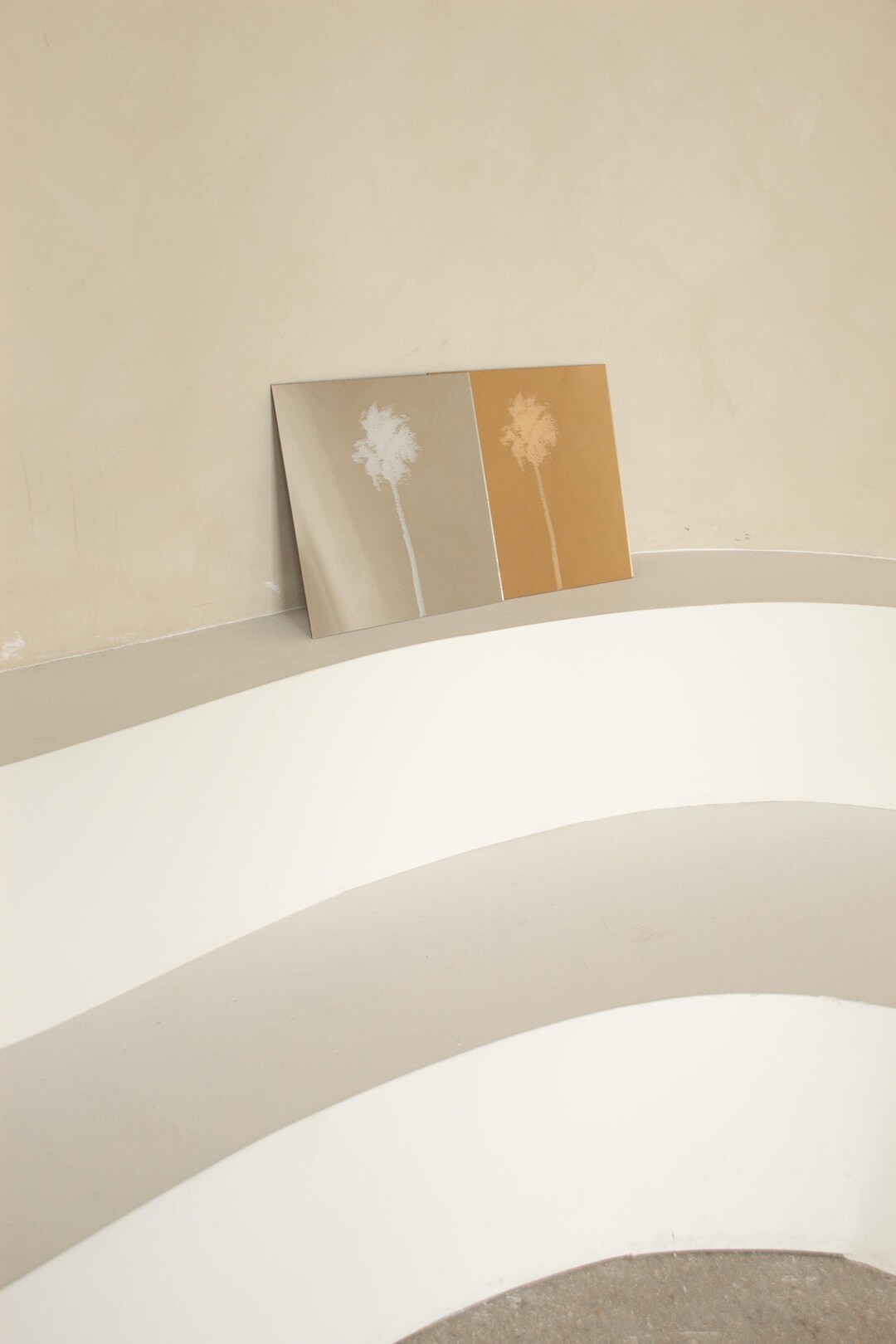 Palm Tree Mirror Wall Art Decor Square Mirror Wall Piece - Etsy