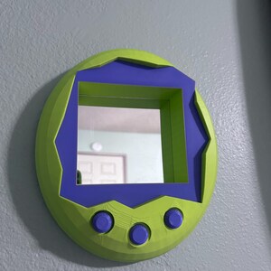 Tamagotchi Wall Mirror Multi Colors Mini 3D Printed Hanging Home Decor ...