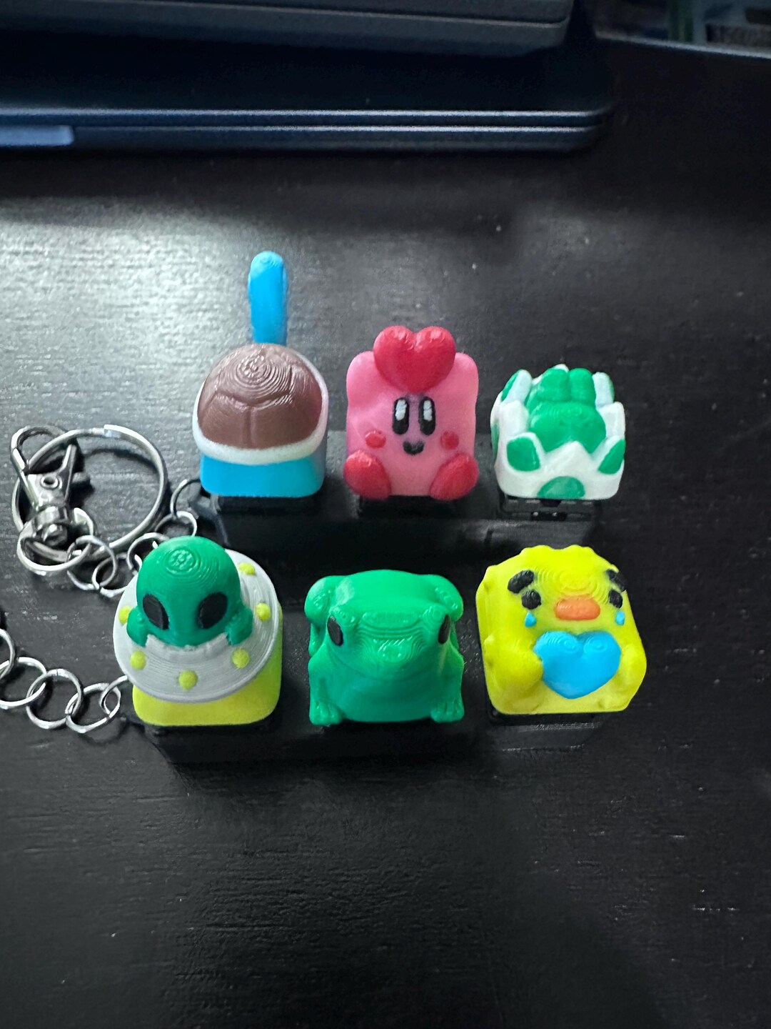 Mechanical Clicky Fidget Cute Creatures,the 3 Key Straight, Keyboard ...