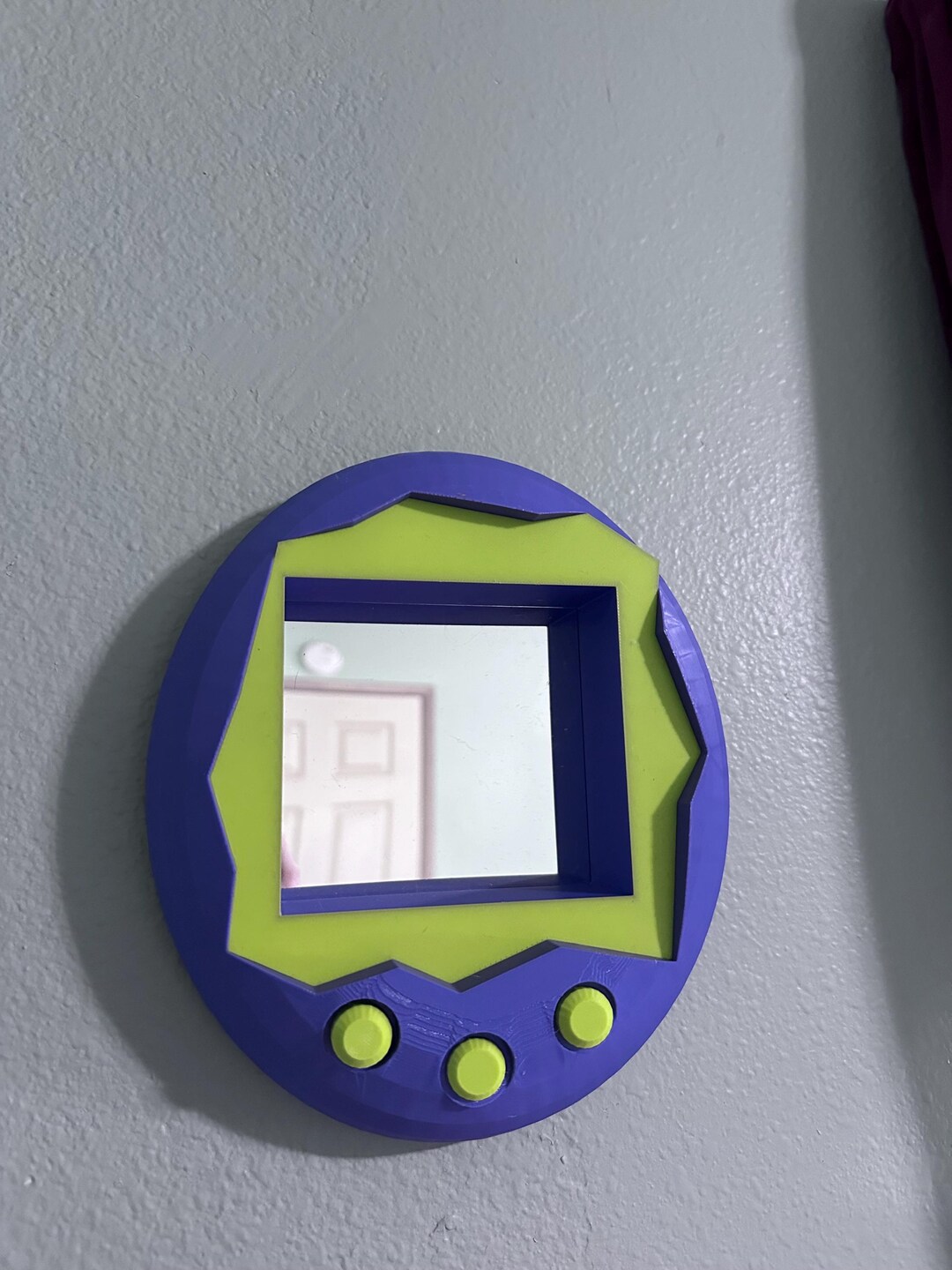 Tamagotchi Wall Mirror Multi Colors Mini 3D Printed Hanging Home Decor ...