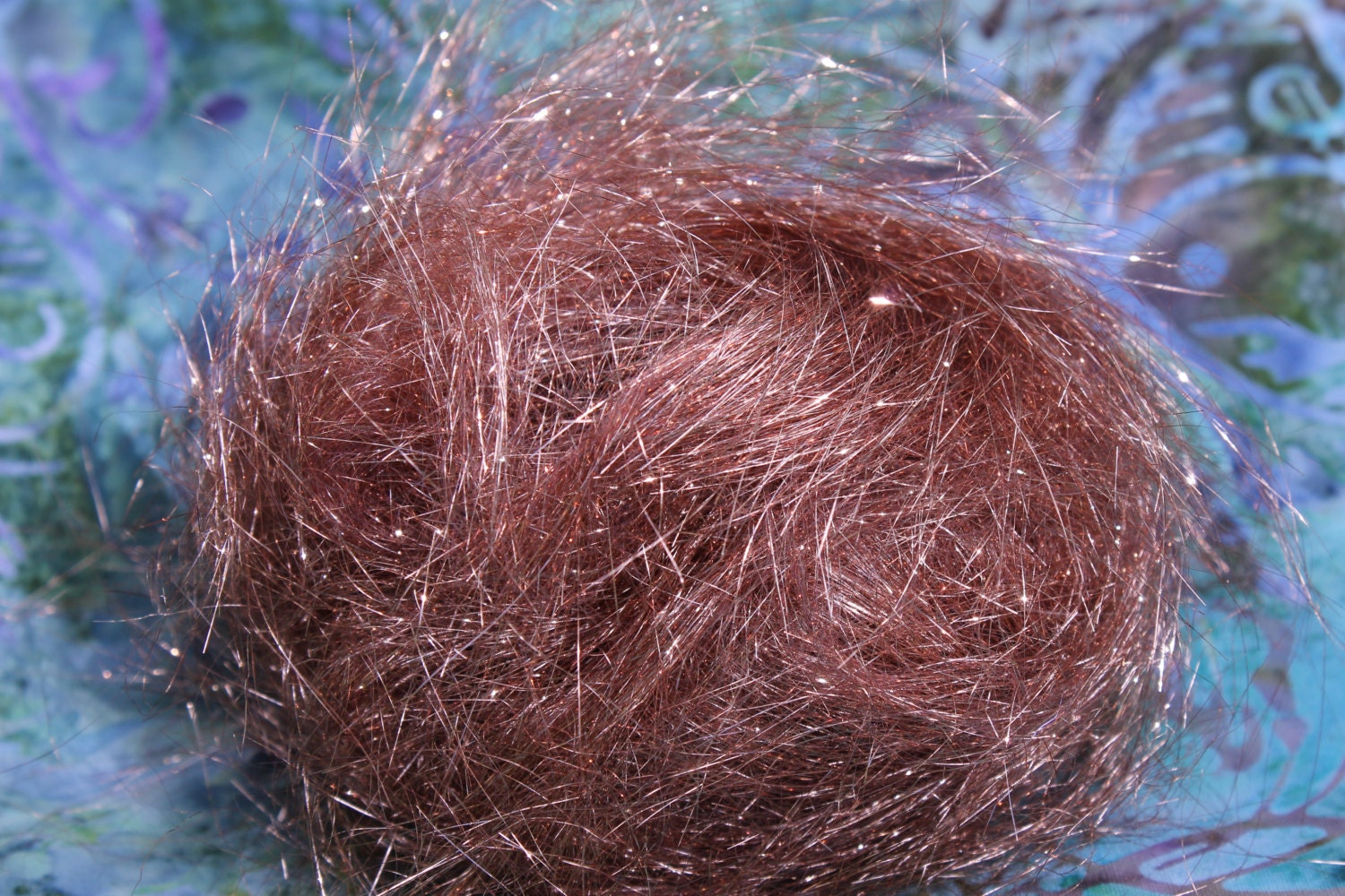 Copper angelina spinning fiber extra fine | Etsy