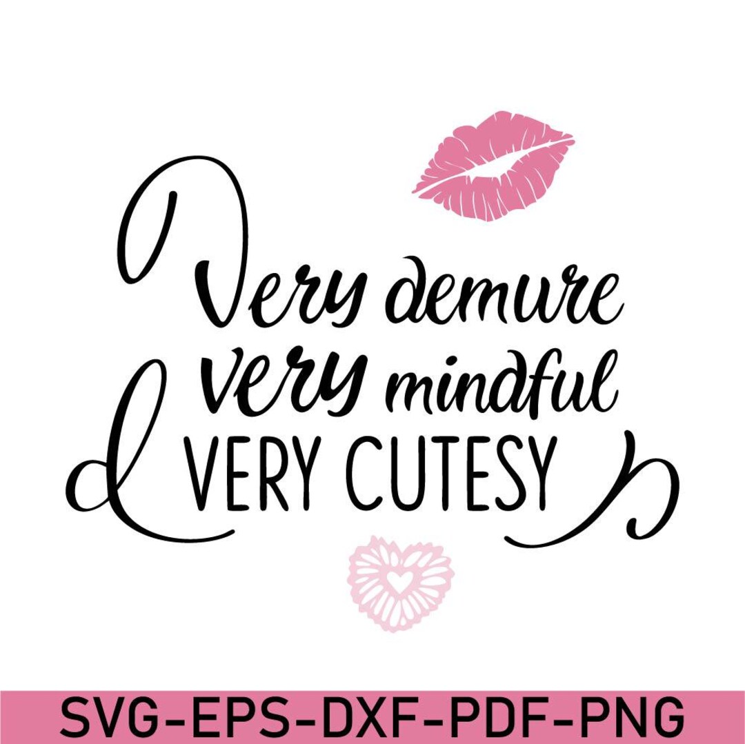Very Demure Svg, Coquette Aesthetic Svg, Funny Girly Meme Svg, Pink ...